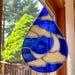 Handmade Stained Glass Night Sky Decor - Dreamy Clouds and Moon ...