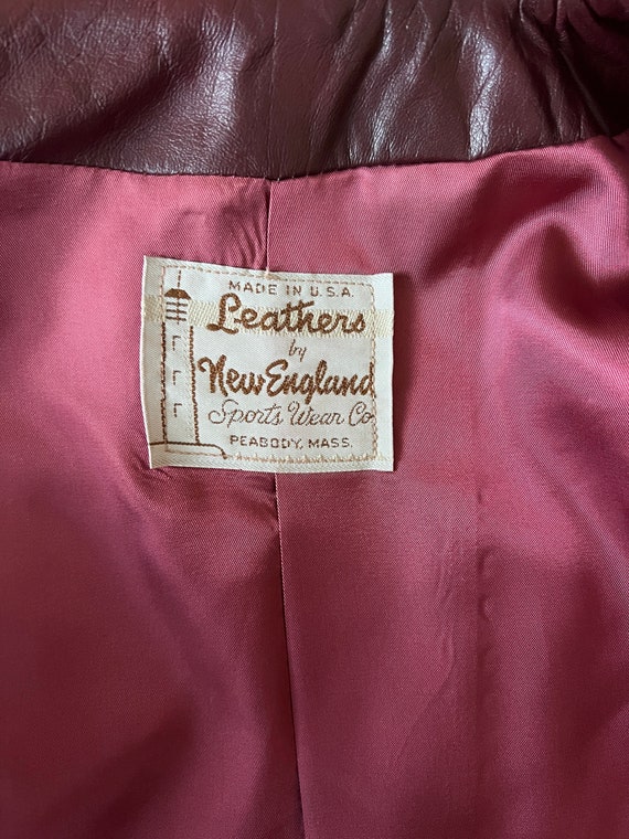 1970s red suede and leather cape - Gem