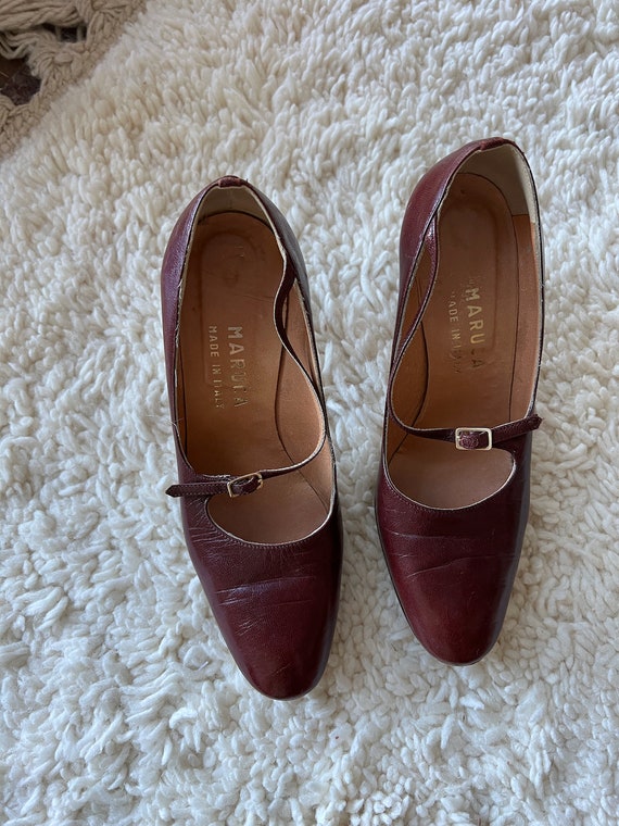 1970s Italian leather oxblood Mary Jane 6 - Gem 1970s Italian leather oxblood Mary Jane 6 - Gem