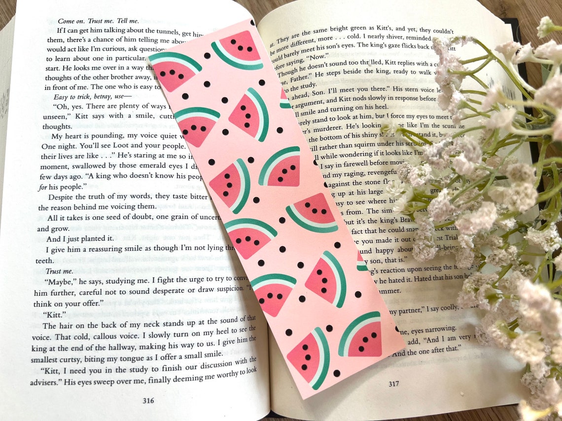 Juicy Watermelon Bookmarks || Watermelon Bookmarks - Watercolor Paper ...