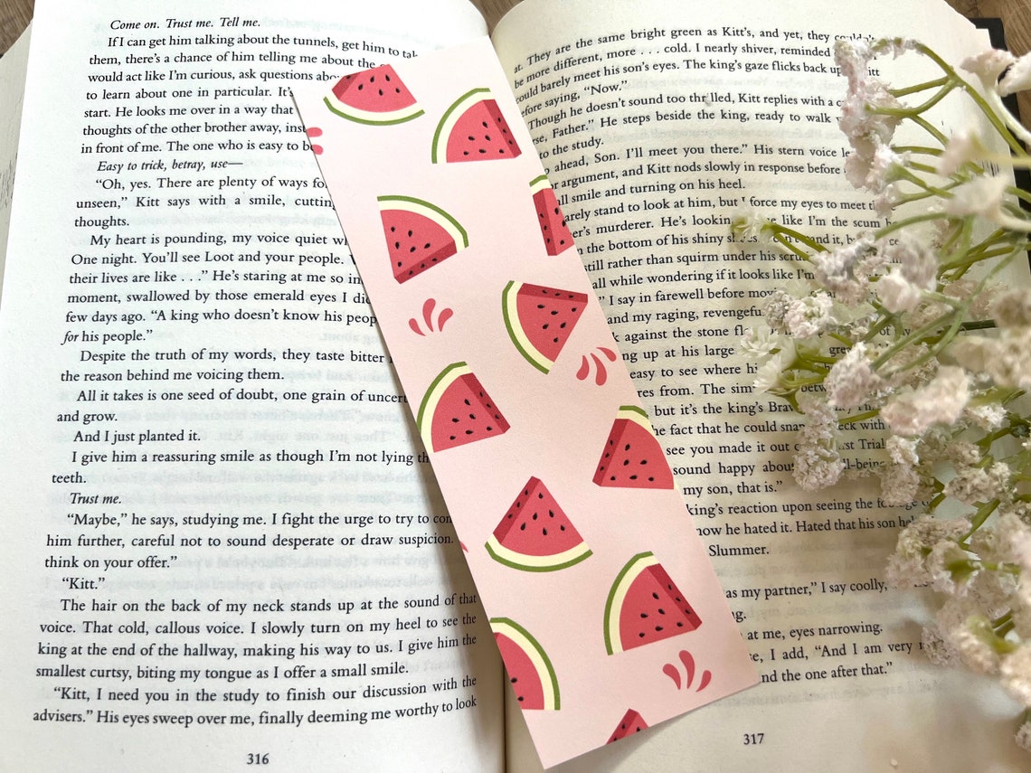 Juicy Watermelon Bookmarks || Watermelon Bookmarks - Watercolor Paper ...