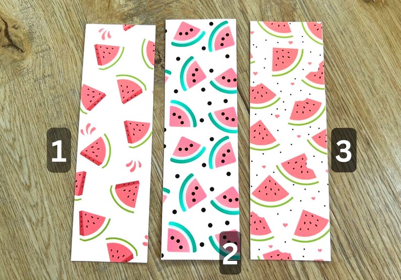 Juicy Watermelon Bookmarks || Watermelon Bookmarks - Watercolor Paper ...