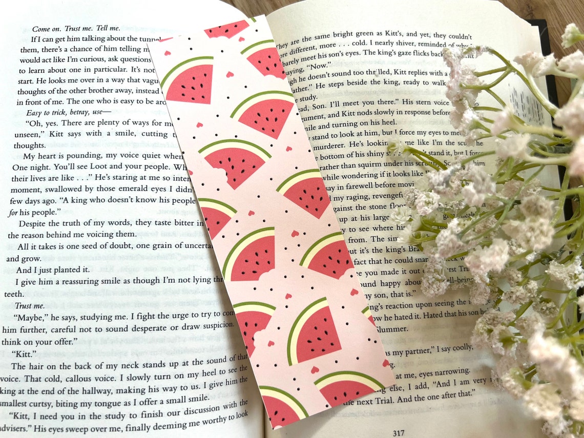 Juicy Watermelon Bookmarks || Watermelon Bookmarks - Watercolor Paper ...