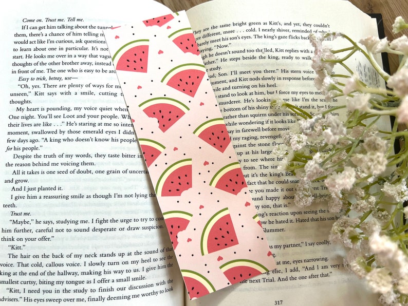 Juicy Watermelon Bookmarks || Watermelon Bookmarks - Watercolor Paper ...