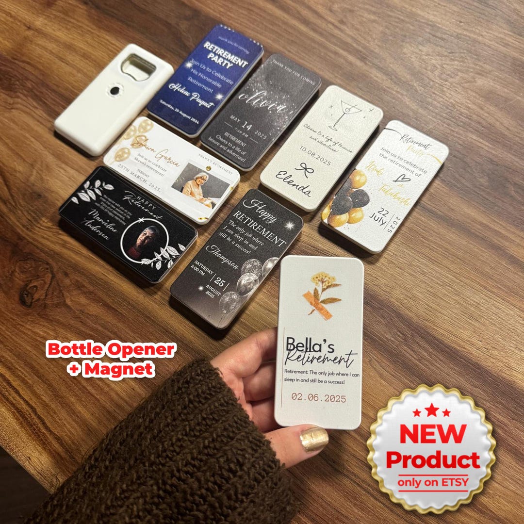 Customizable Retirement Party Favor for Guests, New Model Party Favours ...