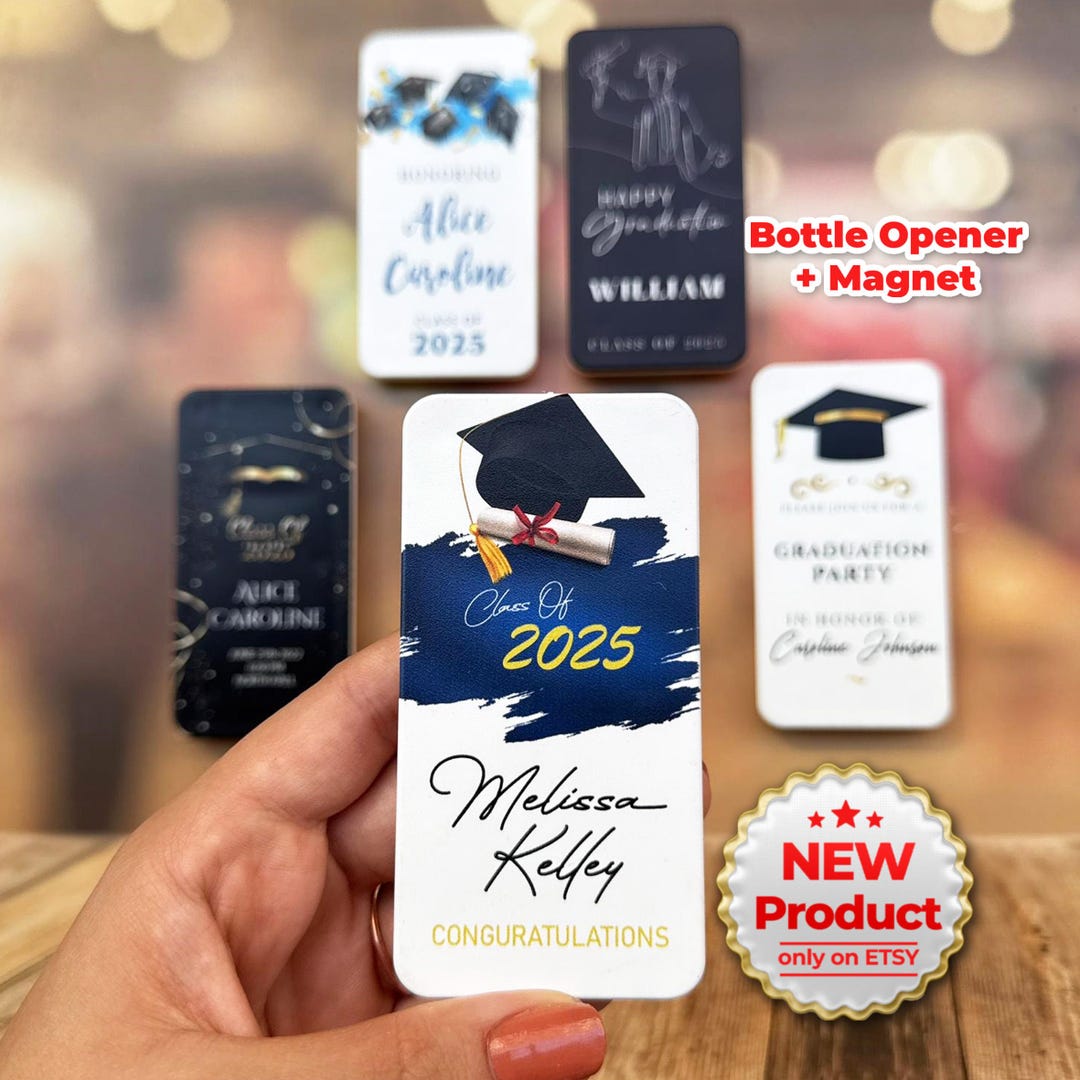 Graduation Favor Magnets, Graduation Souvenirs, Prom Keepsakes, Custom ...
