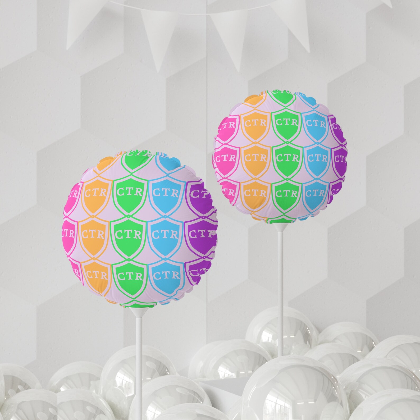 LDS CTR Mormon Primary Baptism Balloon round and Heart-shaped, 11 - Etsy