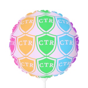 LDS CTR Mormon Primary Baptism Balloon round and Heart-shaped, 11 - Etsy