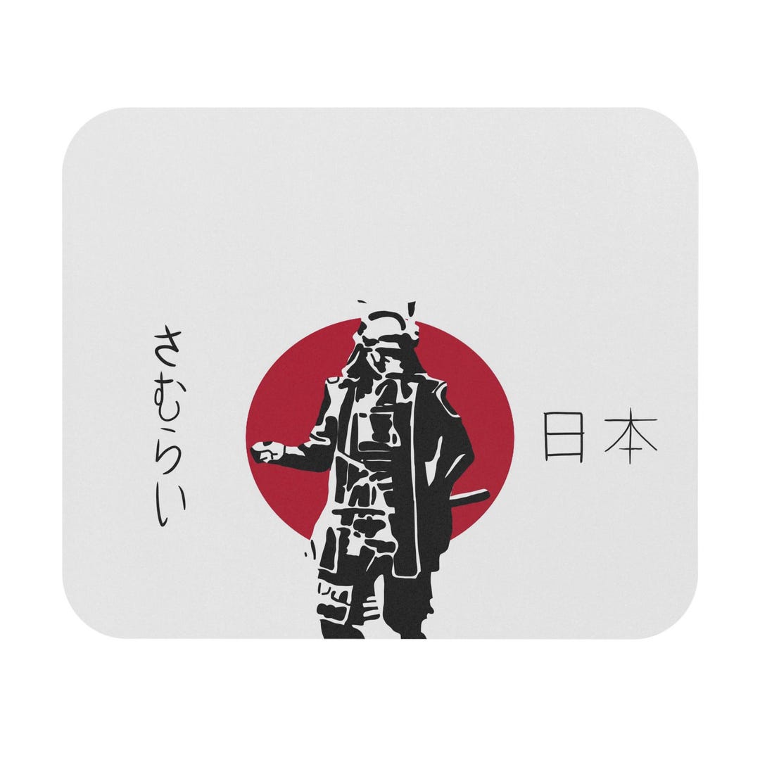 Japanese Samurai Mouse Pad rectangle - Etsy