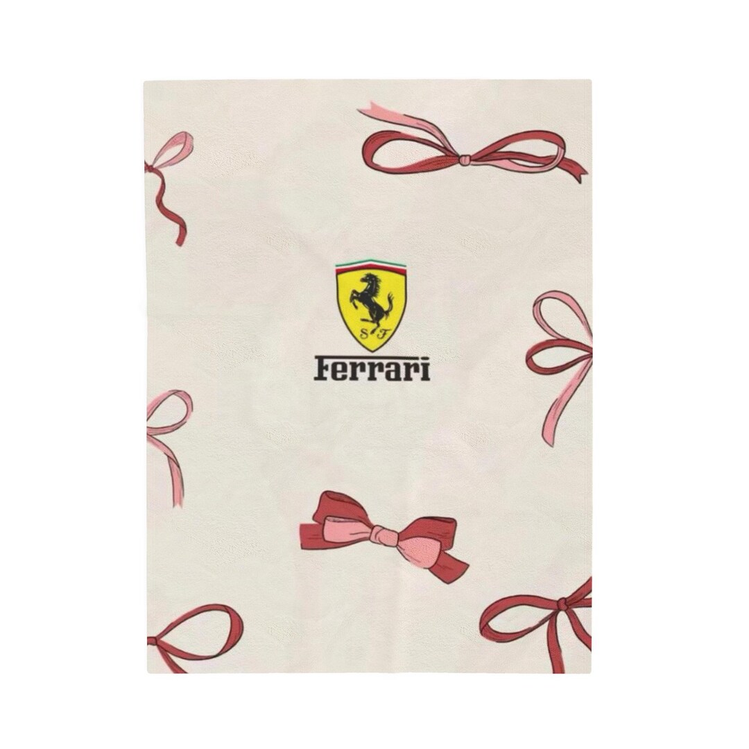 Plush Blanket, Ferrari Coquette Design - Luxury Throw, Soft Bedspread ...