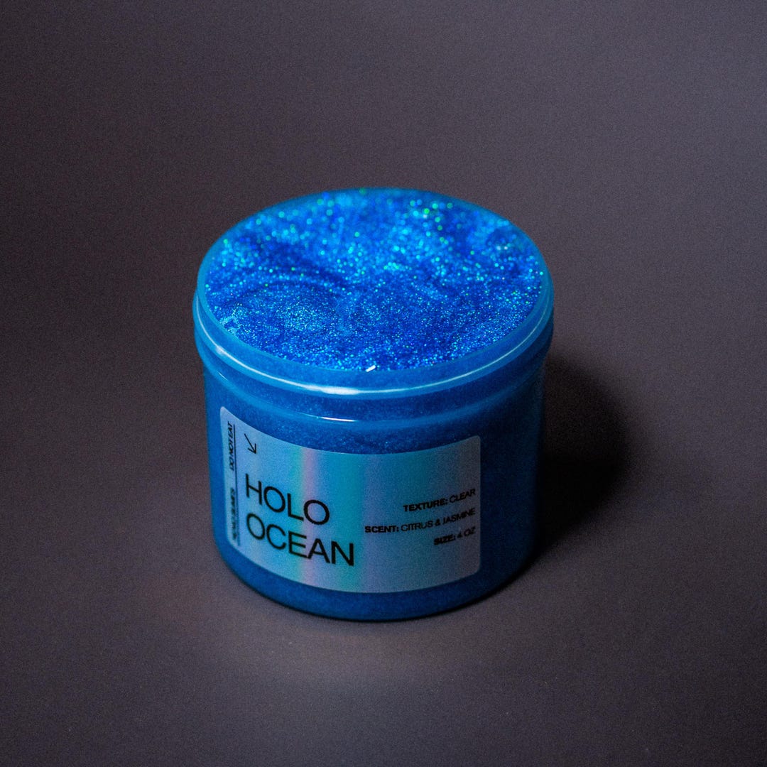 Holo Ocean Slime 4oz | Clear Slime | Scented Slime | Slime Shops | Stress Relief Toy | Kids ...