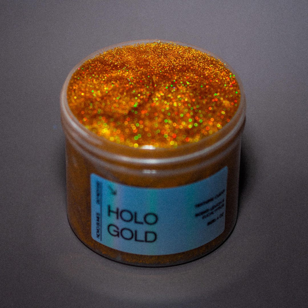 Holo Gold Slime 4oz | Clear Slime | Scented Slime | Slime Shops ...