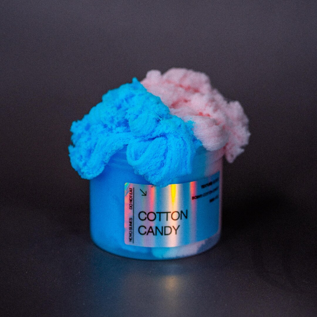 Cotton Candy Slime 4oz | Cloud Slime | Scented Slime | Slime Shops ...