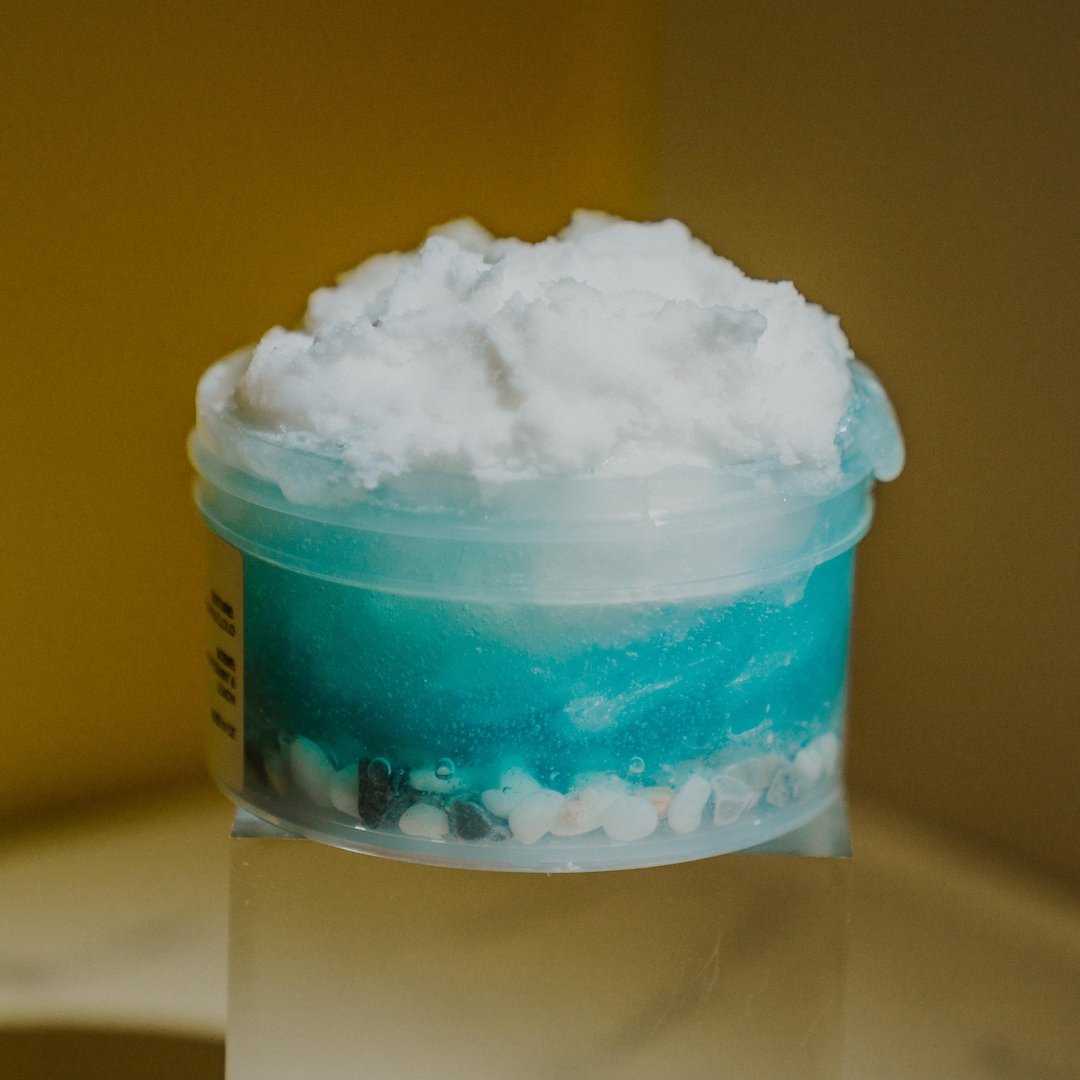 Frozen Lake Slime | Clear + Cloud Creme Slime | Scented Slime | Slime ...