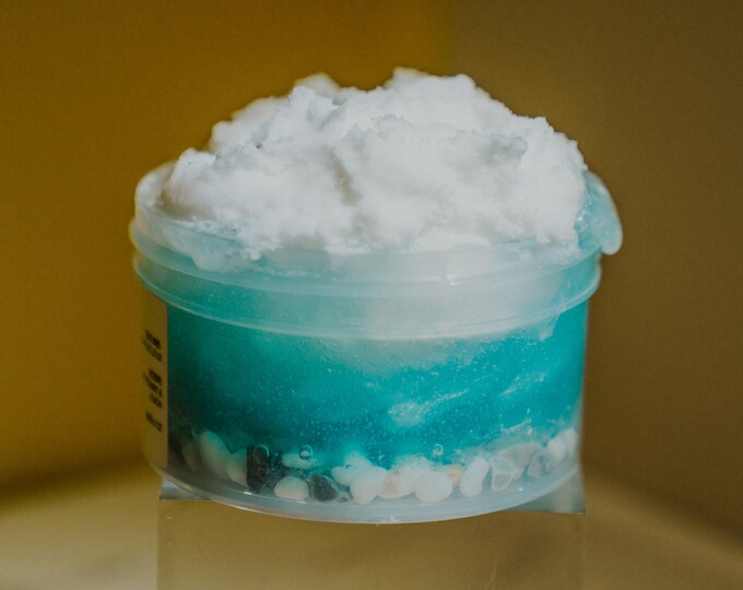 Frozen Lake Slime | Clear + Cloud Creme Slime | Scented Slime | Slime ...