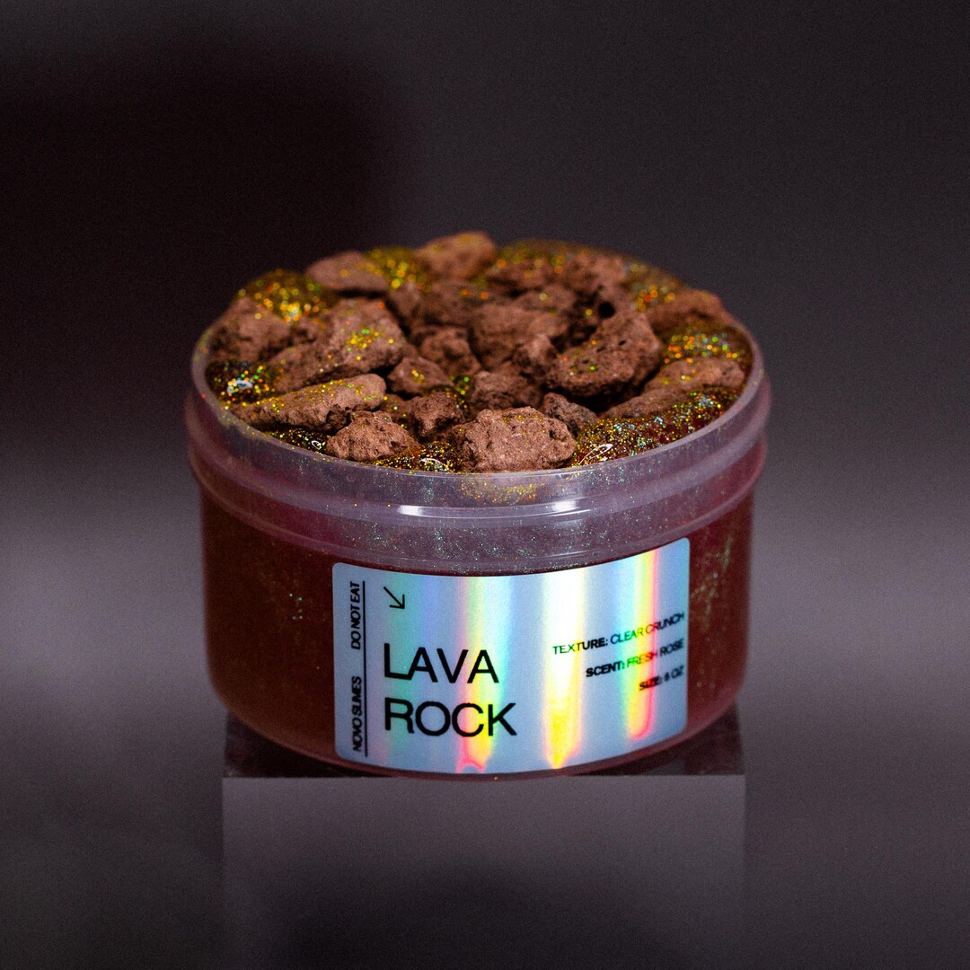 Lava Rock Slime | Clear + Crunch Slime | Christmas Gift | Slime Shops ...