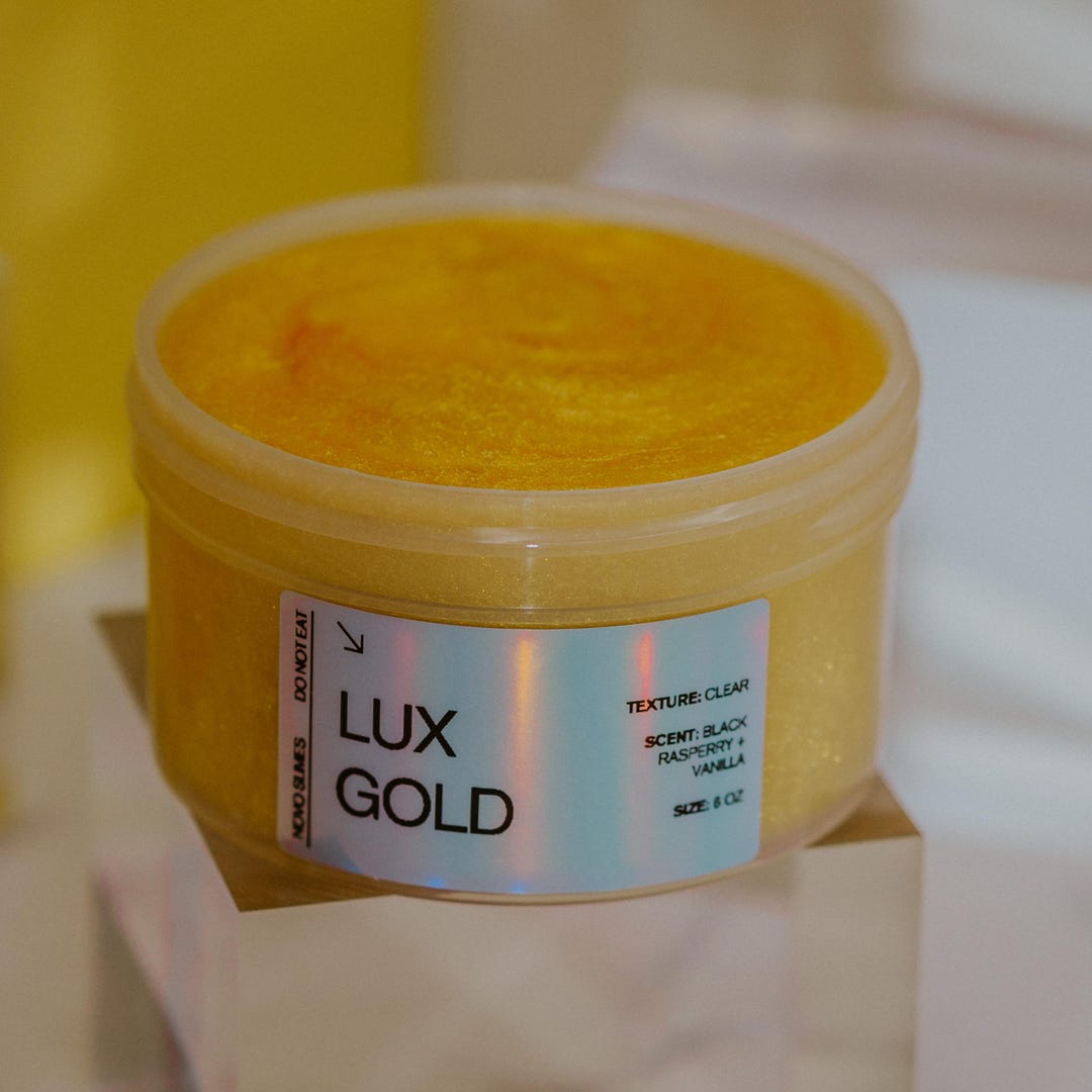 Lux Gold Slime | Clear Slime | Scented Slime | Slime Shops | Stress ...