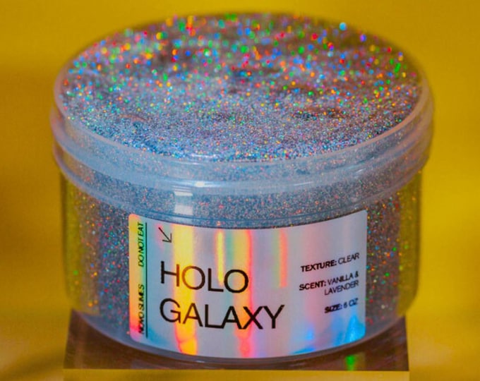 Holographic Galaxy Slime | Clear Slime | Scented Slime | Slime Shops ...