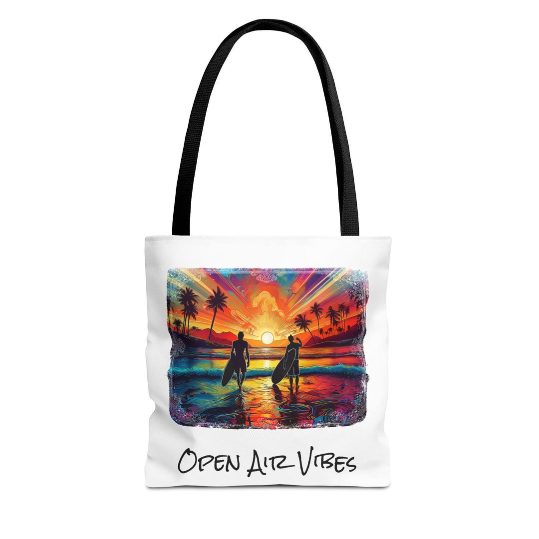 Open Air Sunset Bro Sesh Vibes Tote Bag - Etsy