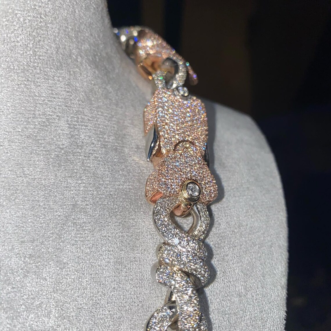 Iced Out VVS CVD Diamond 10K Gold Finish 10mm Cuban Chain /iced Out ...