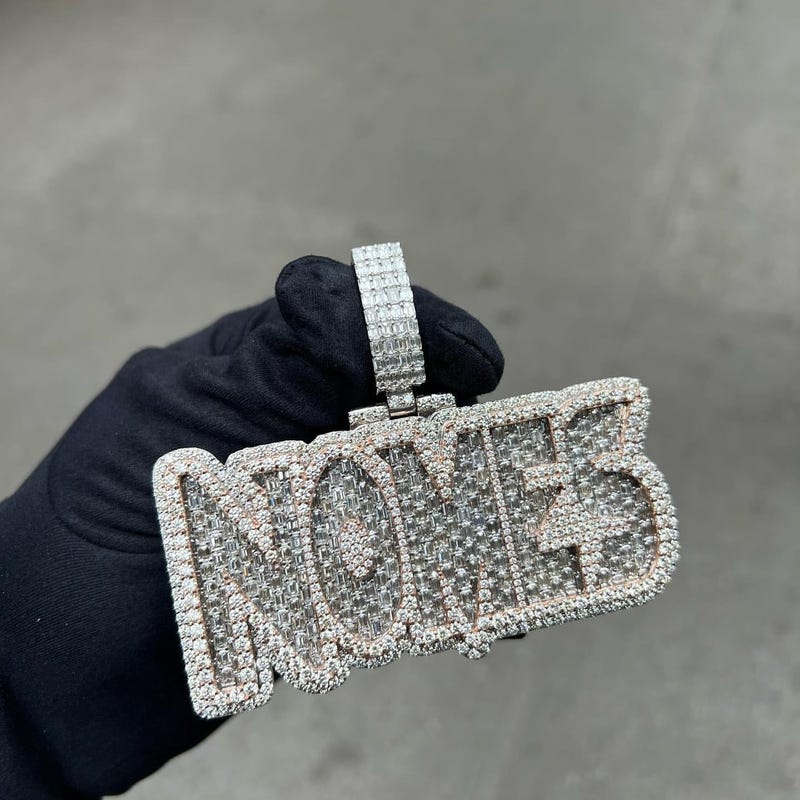 Iced Out Name Necklace - Etsy