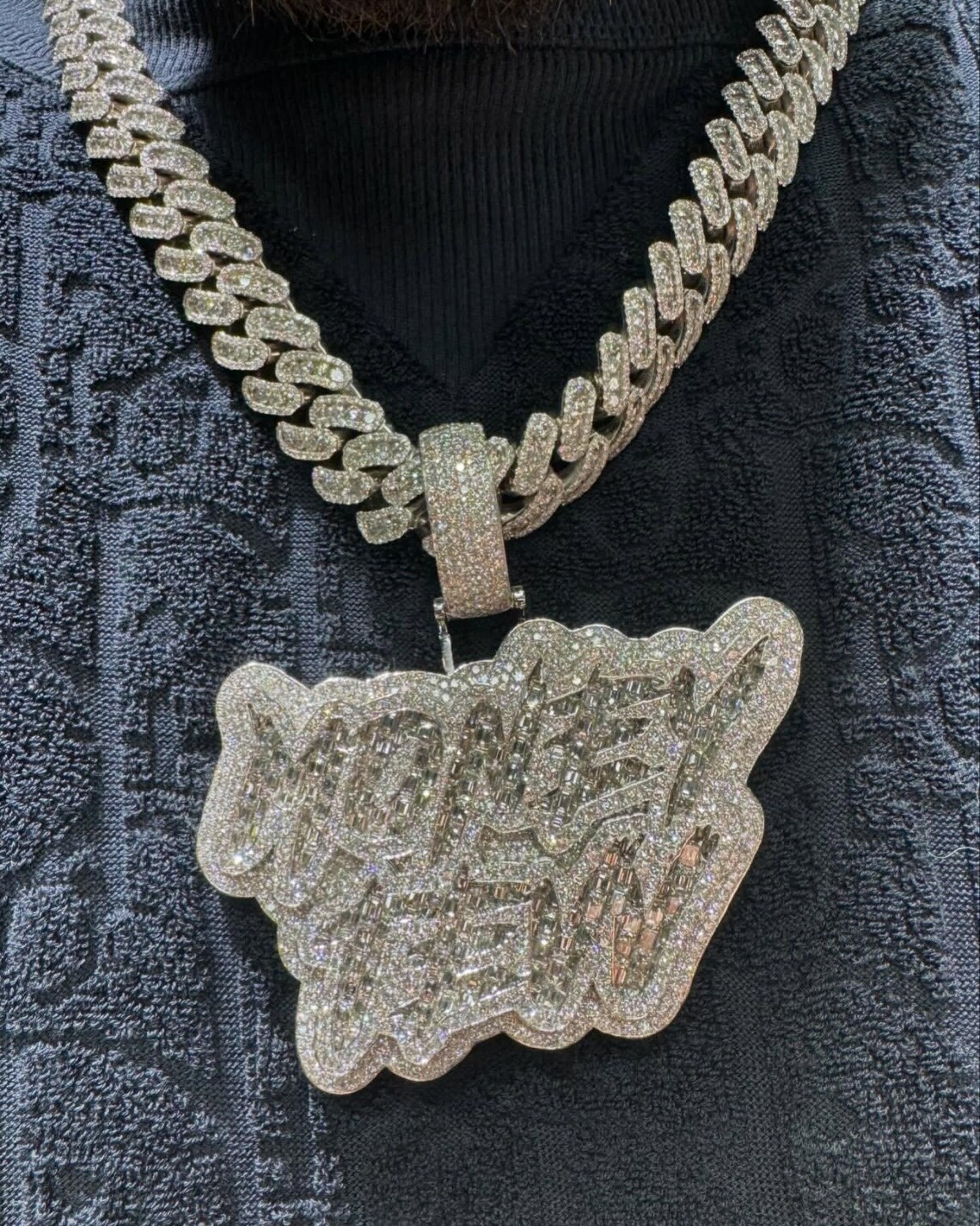 Iced Out Custom Letter Big Trap Pendant | House Bail|hip Hop Jewelry ...