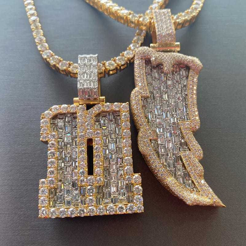 Letter D Pendant Ice - Etsy