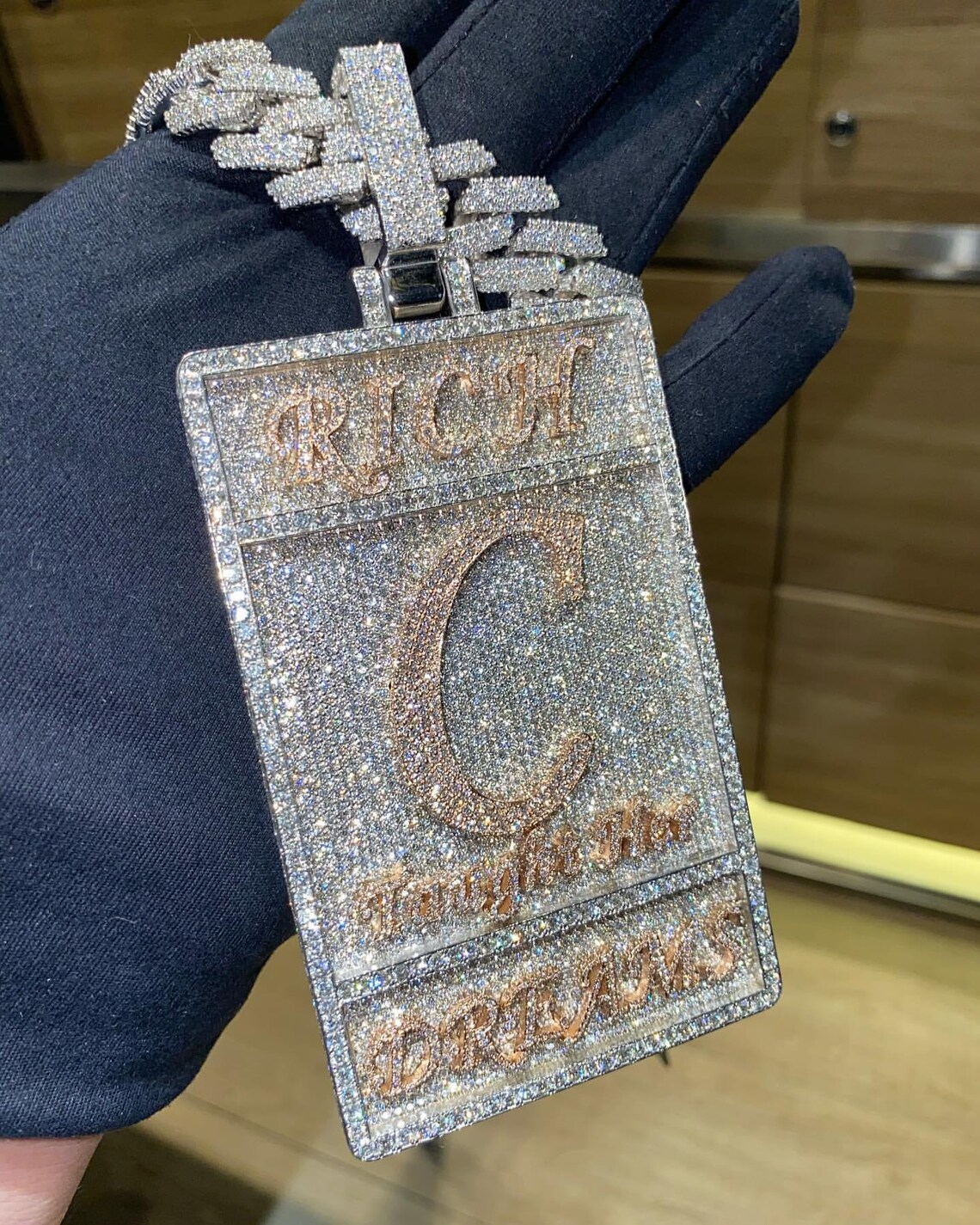 Iced Out VVS Moissanite Cartoon Pendant /iced Out Pendant/hiphop ...