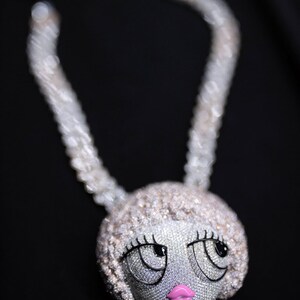 Iced Out Lab Cartoon Pendant | 2 X 2"|cartoon Hip Hop Jewelry| Bling ...