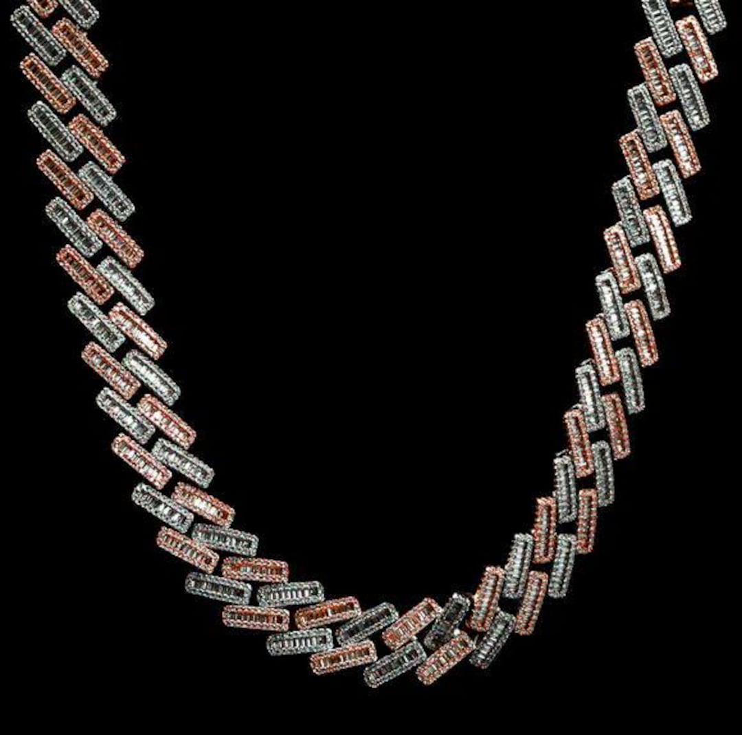 Iced Out VVS CVD Diamond 10K Gold Finish 12mm Cuban Chain /iced Out ...