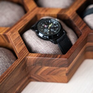 Custom Watch Organizer, Honeycomb Watch Box, Watch Gift Case, Custom ...