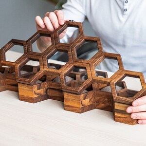 Custom Watch Organizer, Honeycomb Watch Box, Watch Gift Case, Custom ...