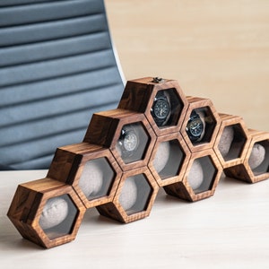 Custom Watch Organizer, Honeycomb Watch Box, Watch Gift Case, Custom ...