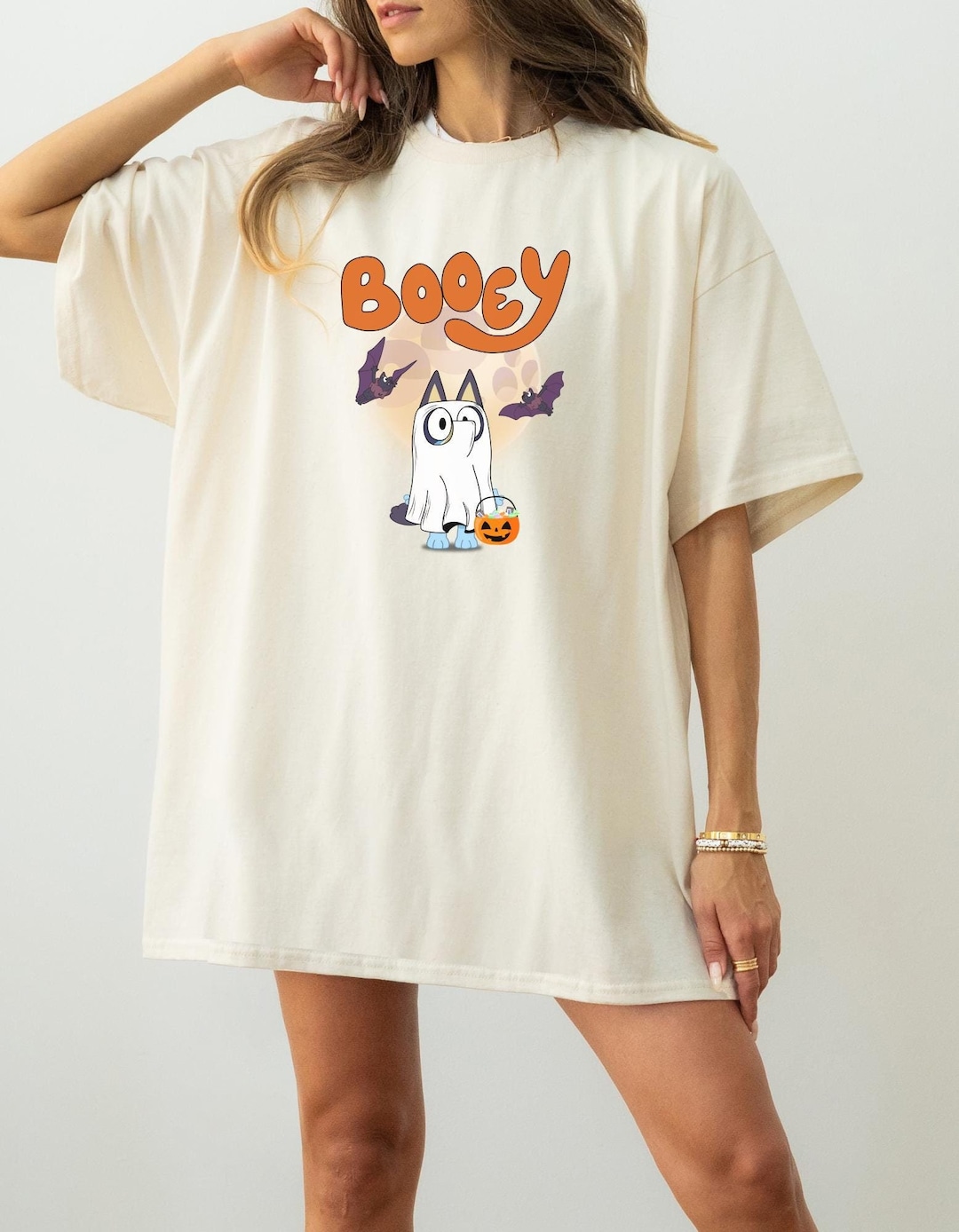 Comfort Color Bluey Tshirt,bluey Booey Shirt, Boo Shirt, Halloween ...