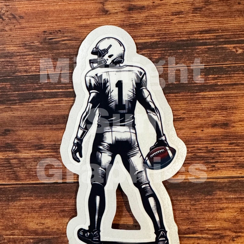 Personalized Football Player Stickers - Etsy