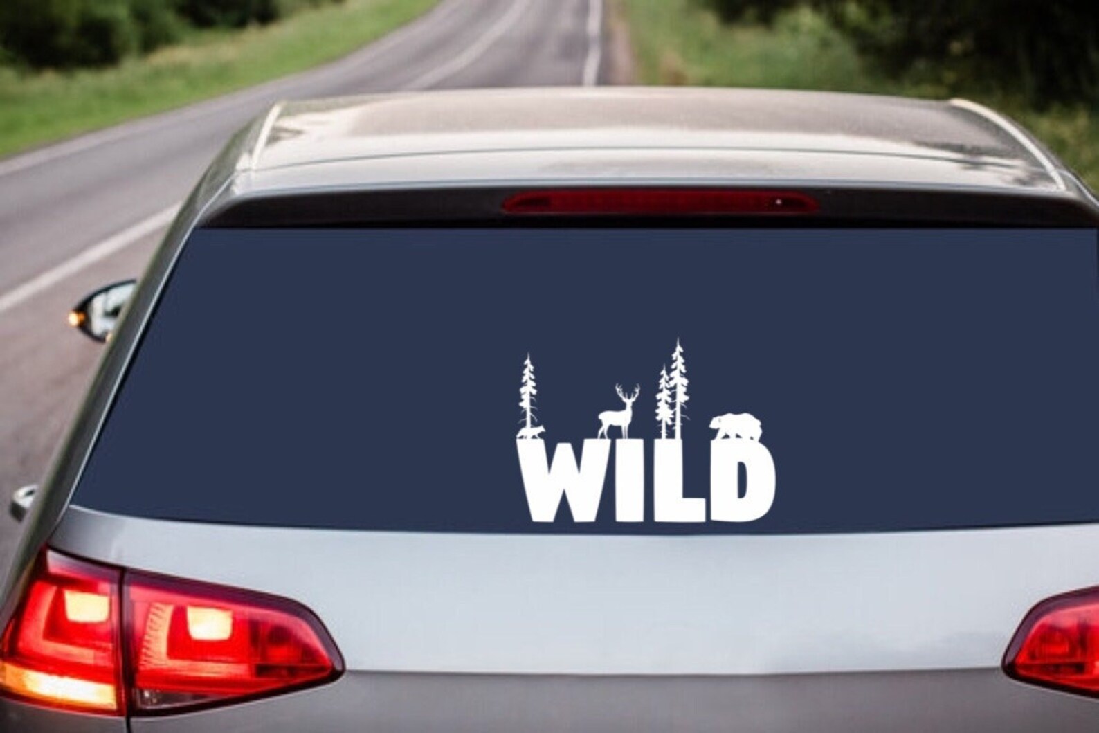 Wilderness Car Decal: Outdoor Adventure Laptop Sticker - Etsy