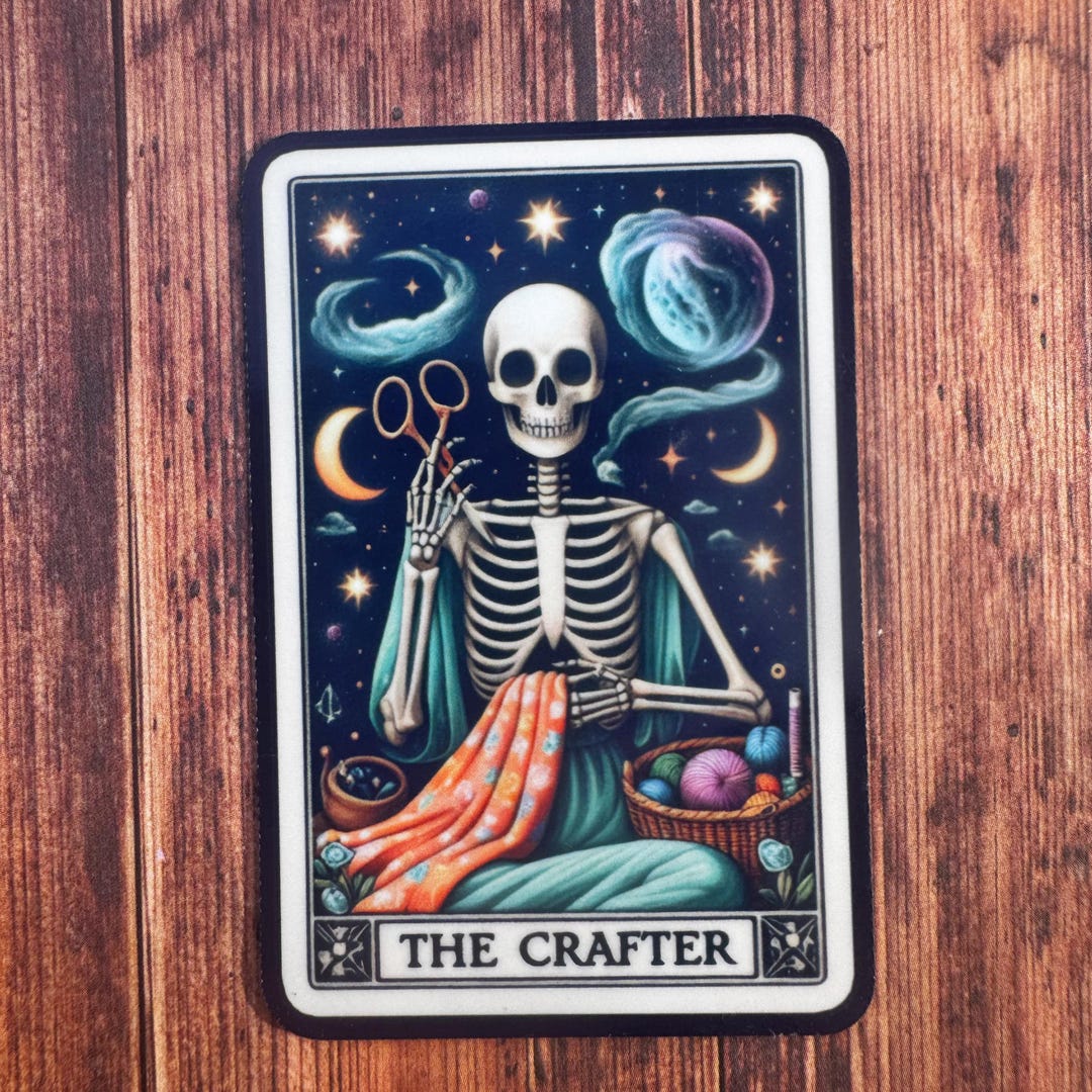 The Crafter Tarot Card Sticker, Mom Gifts, Crafting Gifts - Etsy