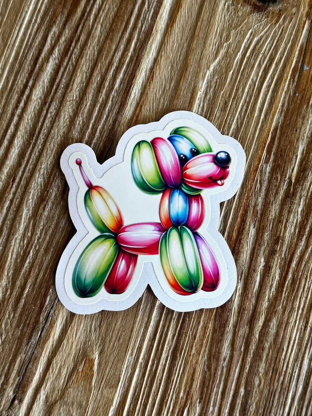 Balloon Dog Sticker, Dog Sticker, Dog Lover, Balloon Animal Sticker - Etsy