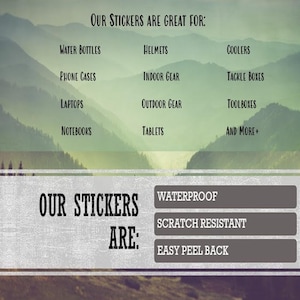 Mountain Sticker Pack - Includes All 5 Waterproof Stickers - Etsy