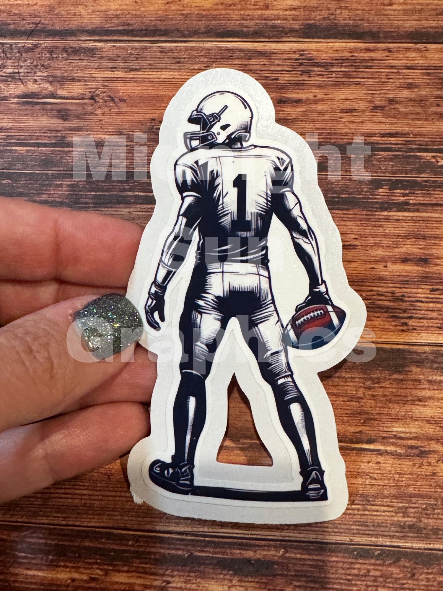 Personalized Football Player Sticker Customize the Color of the Helmet ...