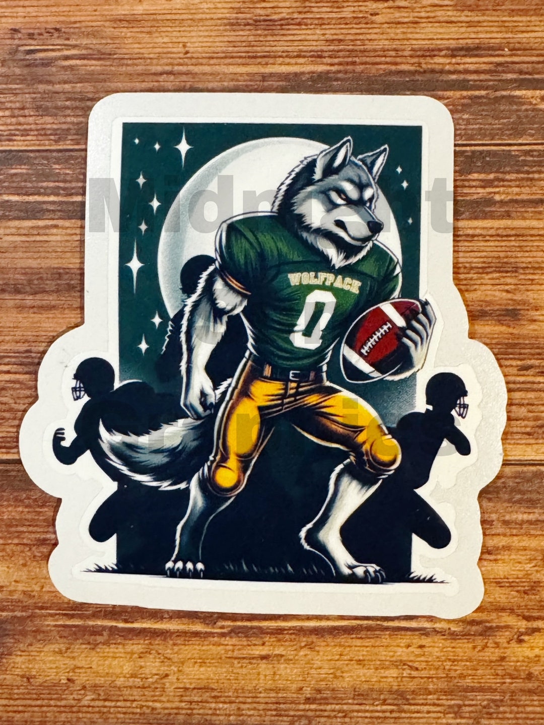 Fooball Sticker | Wolfpack Sticker | Football Lover - Etsy
