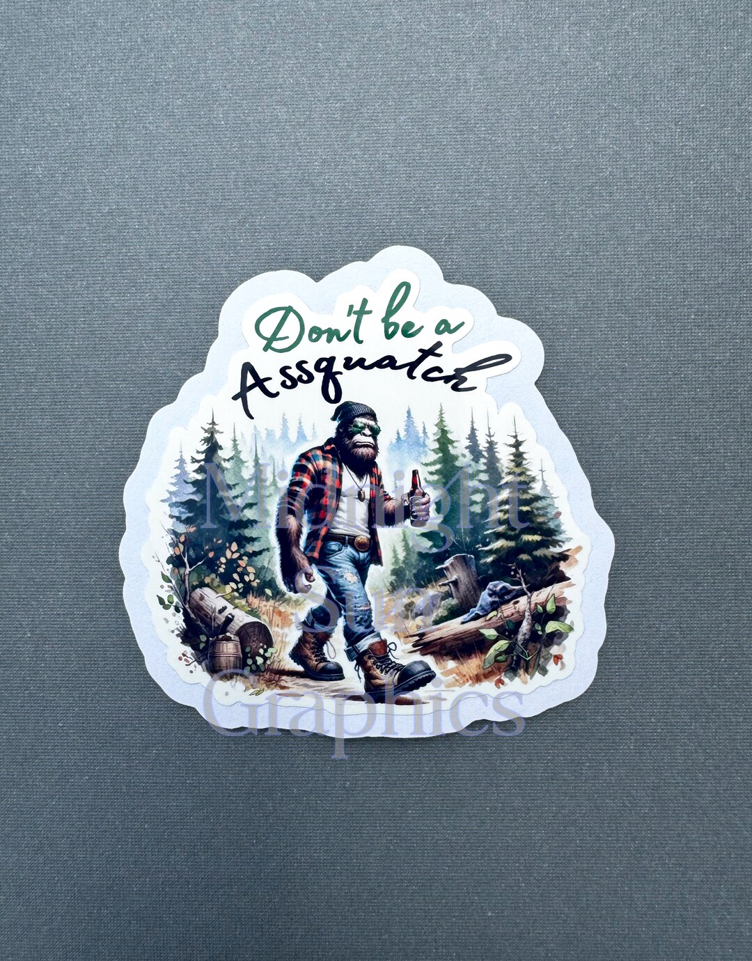 Funny Bigfoot Sticker: 'don't Be an Assquatch' - Waterproof Outdoor ...
