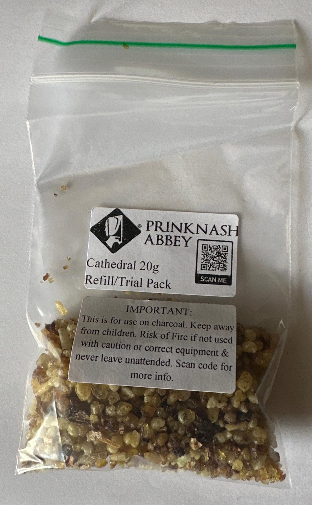 Prinknash Abbey Incense Trial & Refill Bags - Cathedral Blend 20g, 50g ...