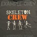 Skeleton Crew Words With Dancing Skeltons SVG PNG JPG Digital Cut File ...