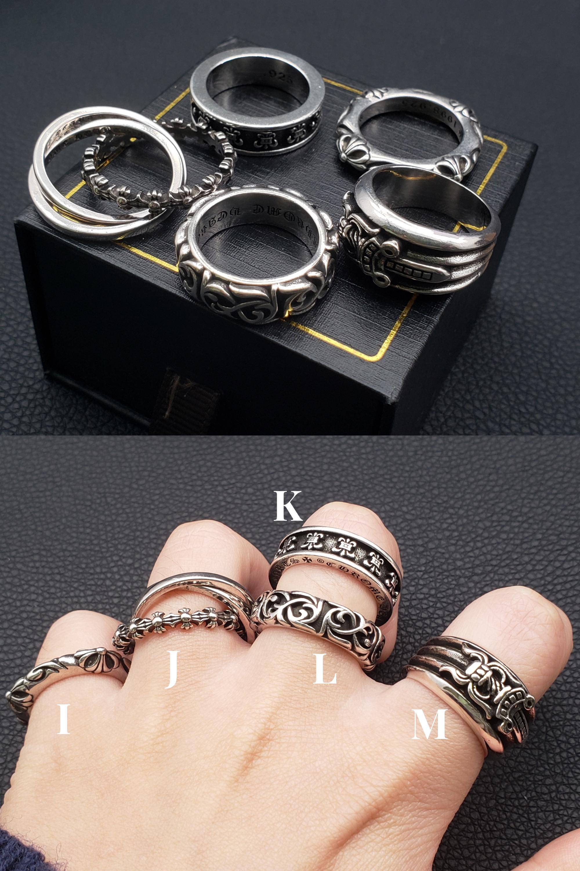 Chrome Hearts Inspired Classic Statement Ring Collection - Etsy