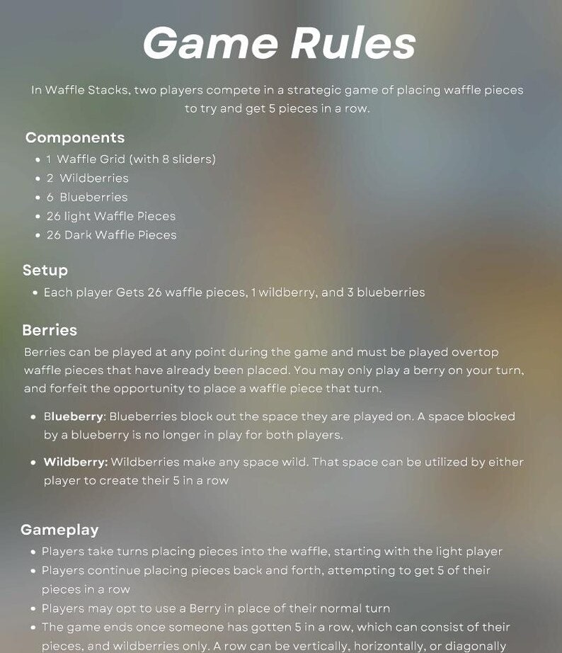 Waffle Stacks Stack 5 Magnetic Strategy Game 3D Printed Forgecore - Etsy