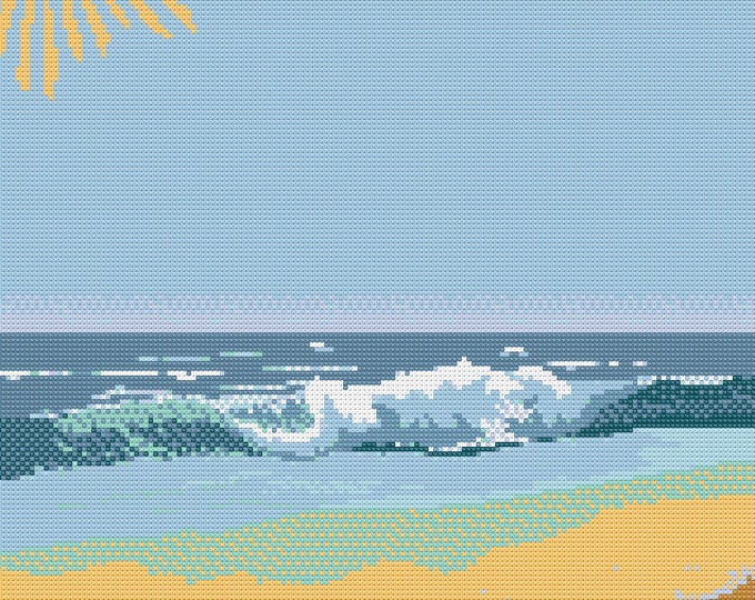 C2C / Graphgan Chart Beach & Sun - Etsy