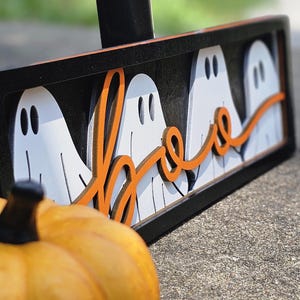 Cute Halloween Boo Sign - Etsy