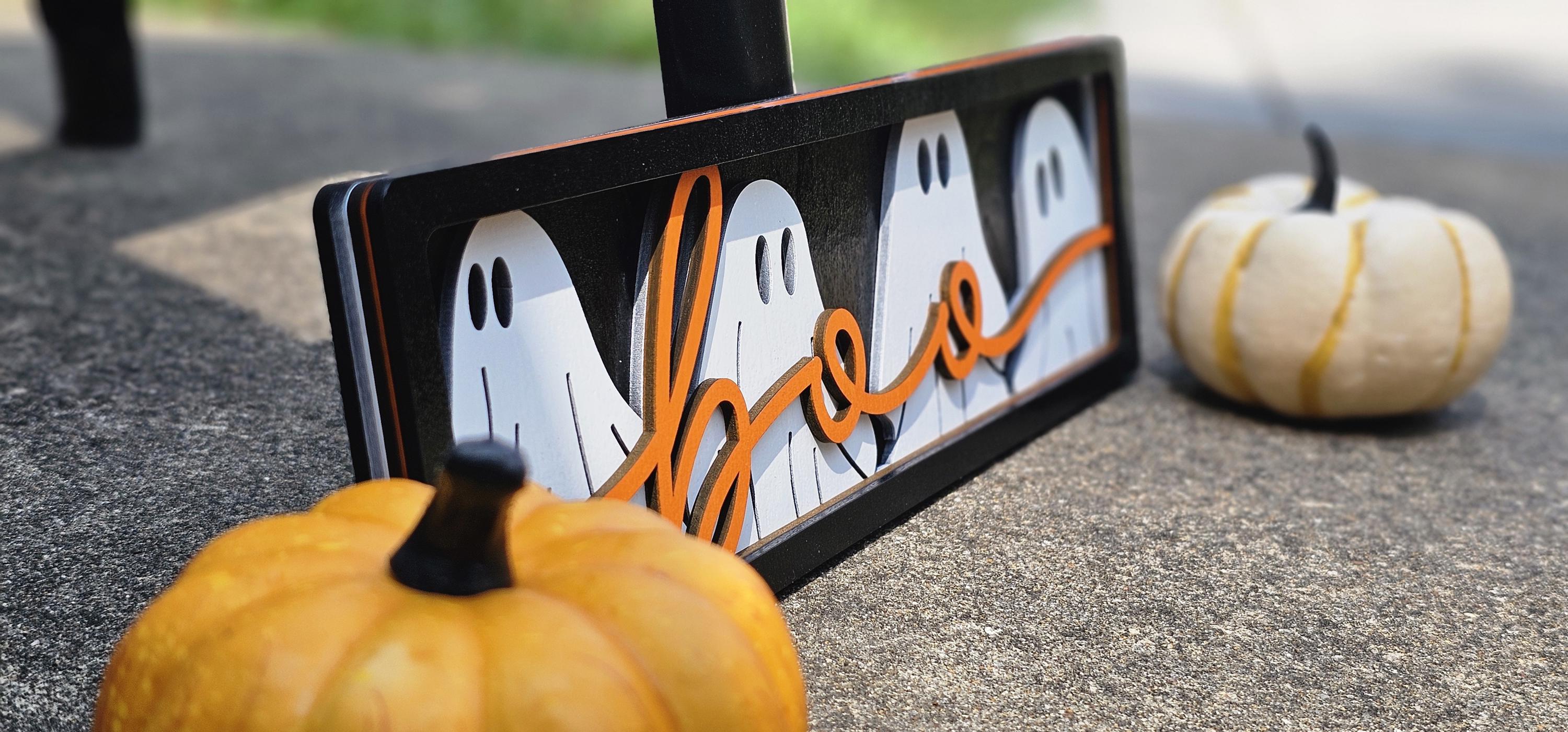 Cute Halloween Boo Sign - Etsy