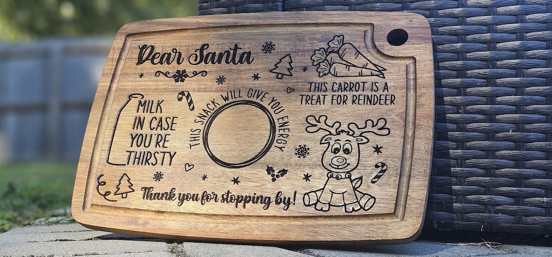 Christmas Santa Cookie Board - Etsy